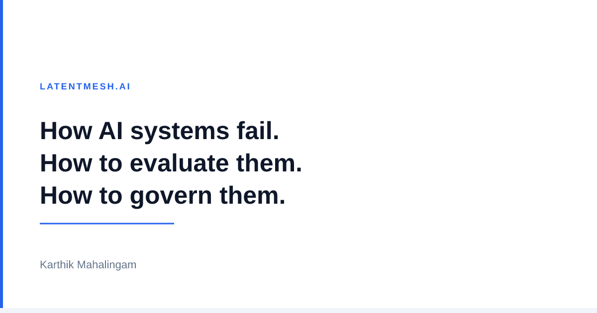 Agent Failures Are Distributed Systems Failures | LatentMesh